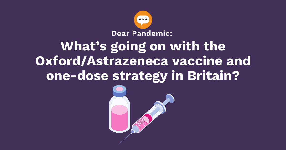 What’s going on with the Oxford/Astrazeneca vaccine and one-dose ...