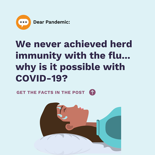 If we have never achieved herd immunity with the flu, the common cold ...