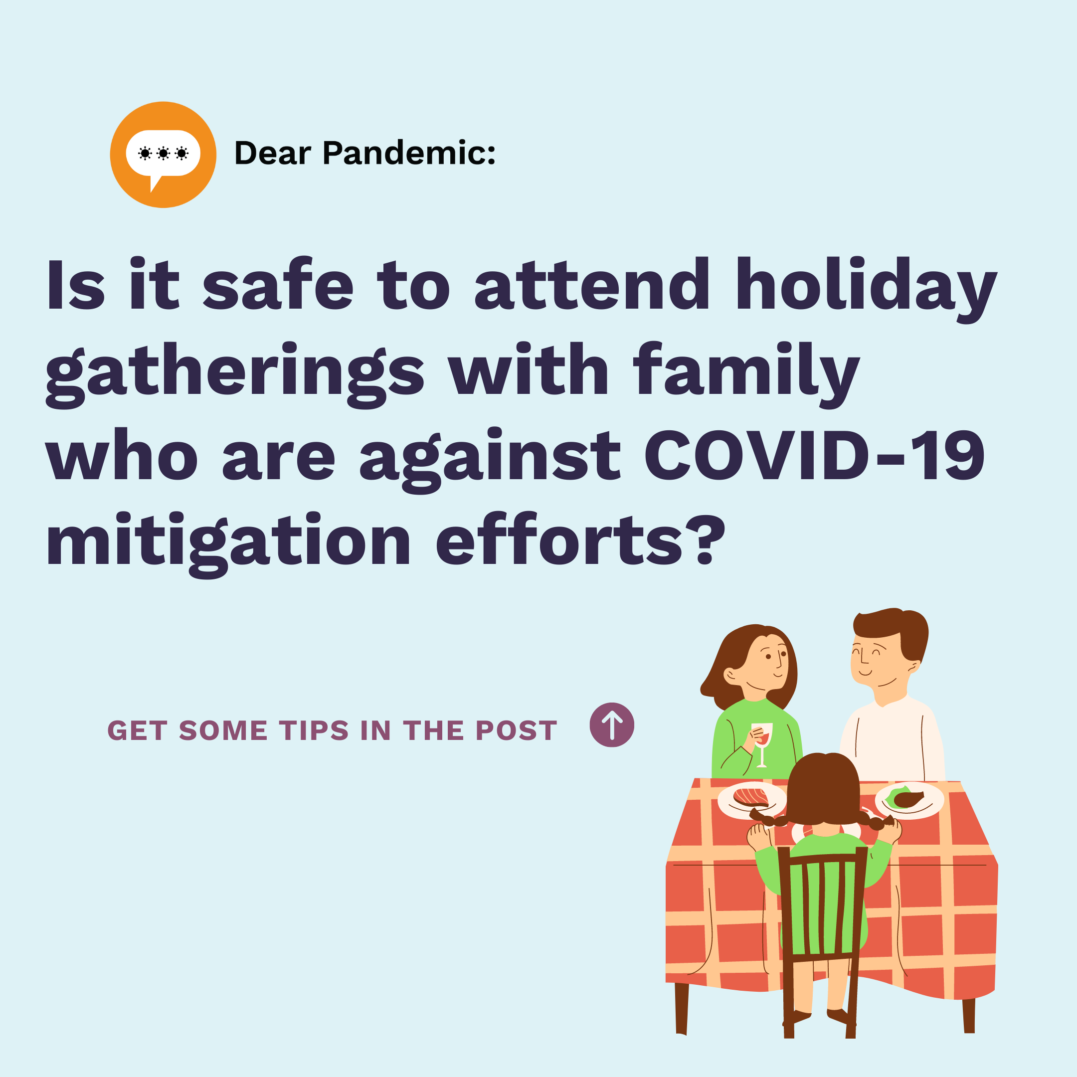 Is it safe to attend holiday gatherings with family who are absolutely ...