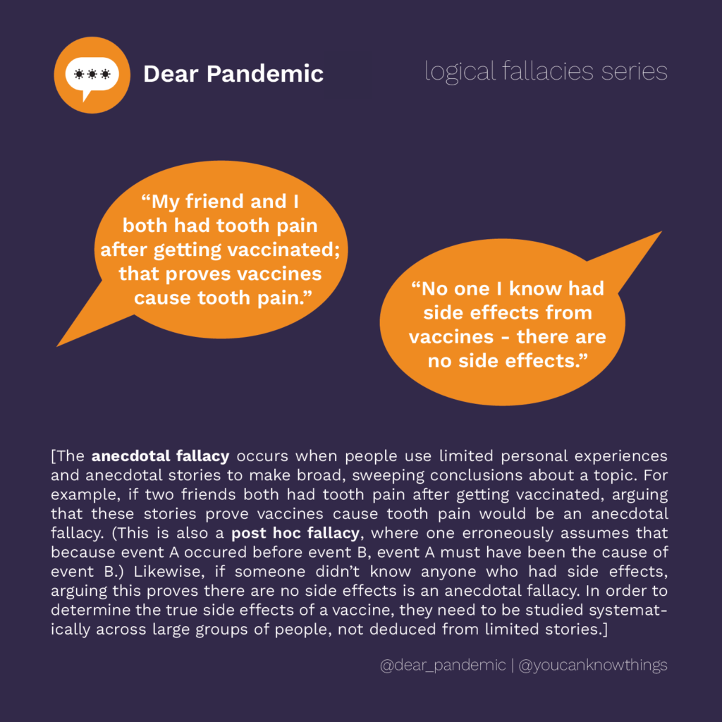 Series on Logical Fallacies - The Anecdotal Fallacy — Those Nerdy Girls